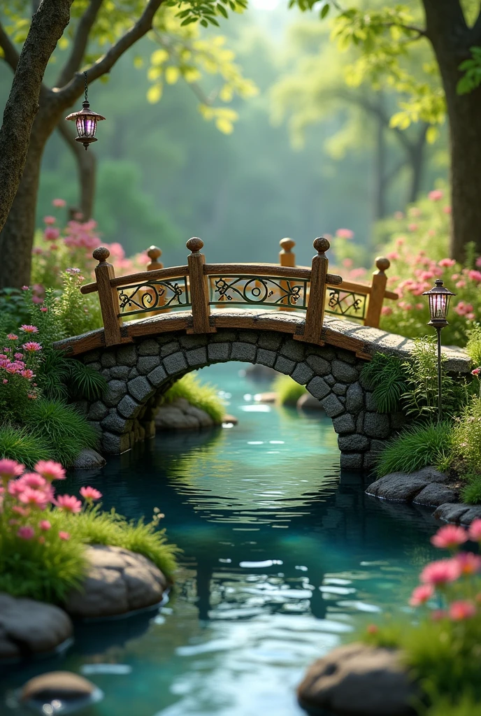 I want a small cute bridge - SeaArt AI