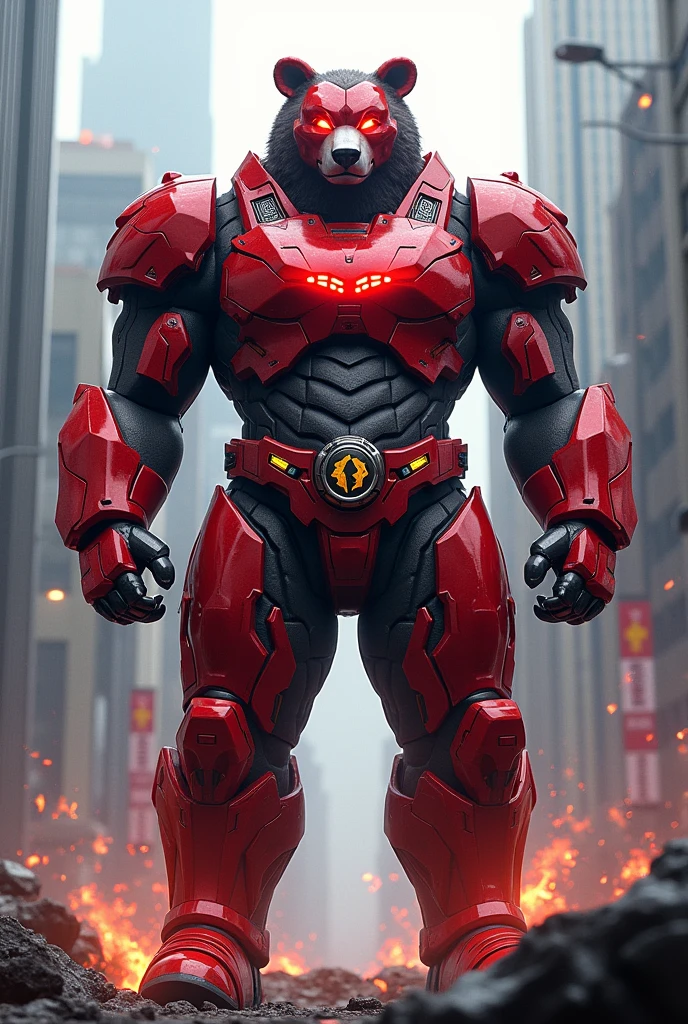 Kamen rider bear red - SeaArt AI