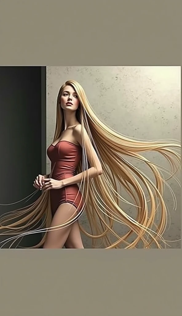 Straight and long-haired - SeaArt AI