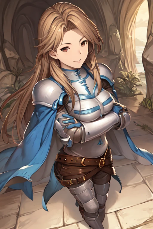Katalina (granblue fantasy), solo, 1girl, armor, gauntlets, belt ...