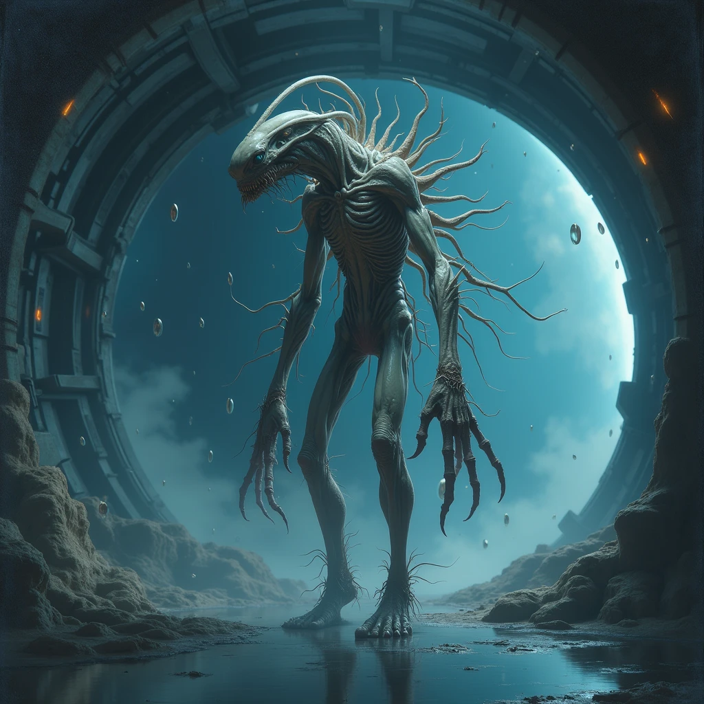 Invincible Space Life Form 、 a fearsome monster that interweaves ...