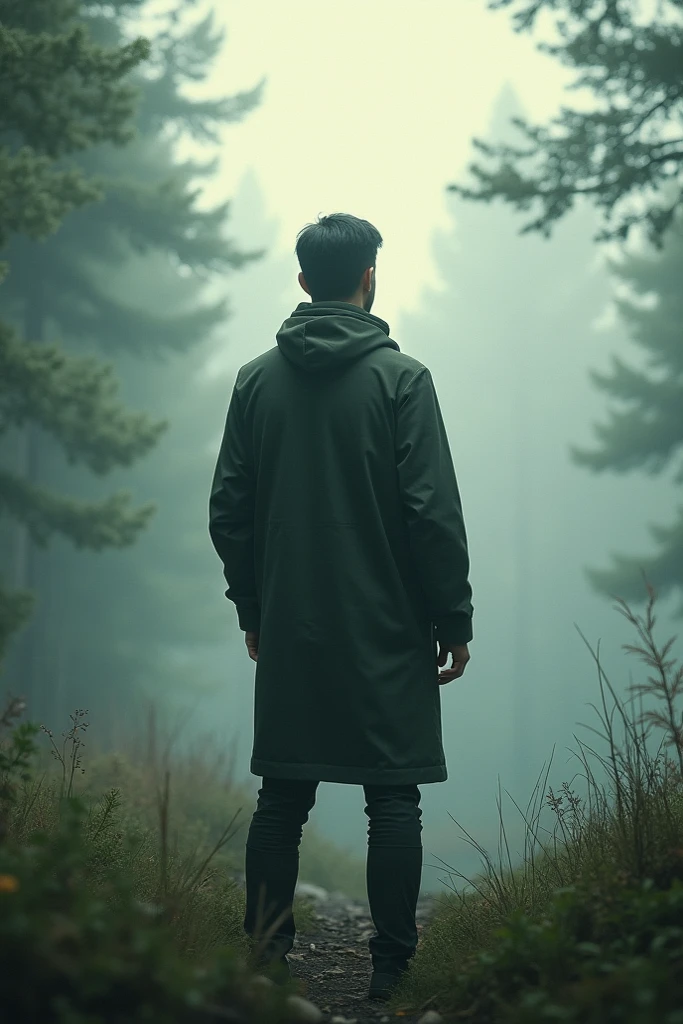 A man watching back - SeaArt AI