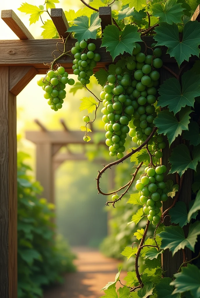 The green grape vine - SeaArt AI