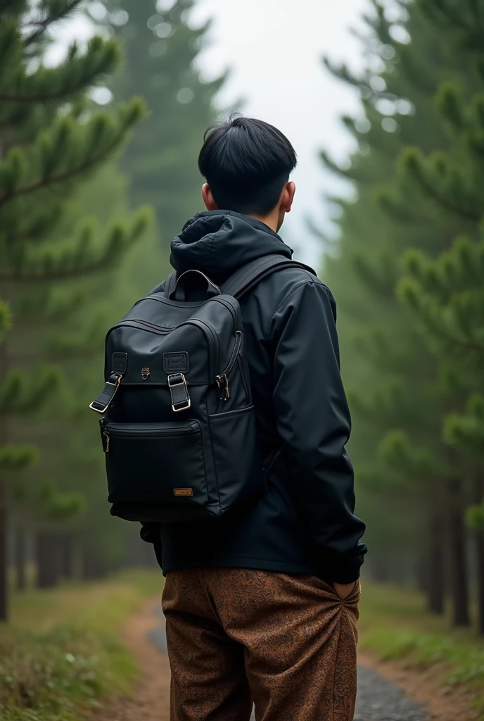 Real human photo, shot from behind over the shoulder and back head ...