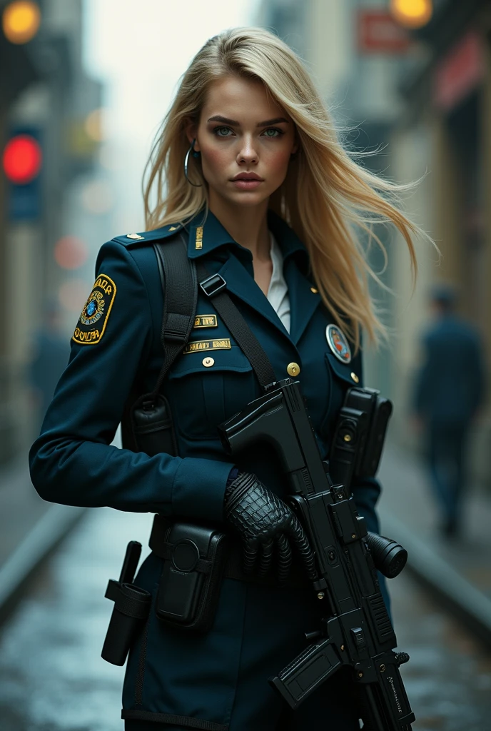 Women, Beautiful, Small, Doctor, Guard, Swat, Blond, - SeaArt AI