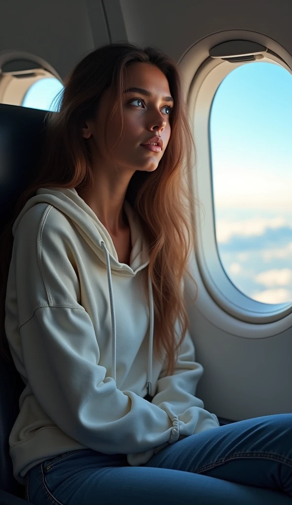 Dominican woman with Latina roots, brown hair , blue eyes - SeaArt AI