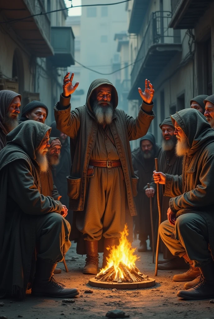 Tramp speak about ginger benefits with his people - SeaArt AI