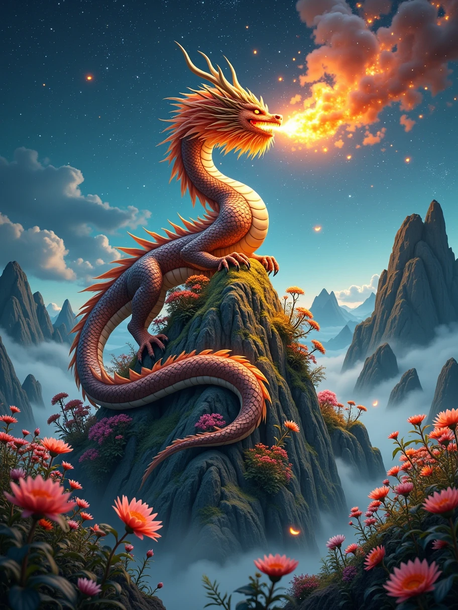 Panoramic, full body, Shanhaijing mythology, exotic beast, Chinese ...
