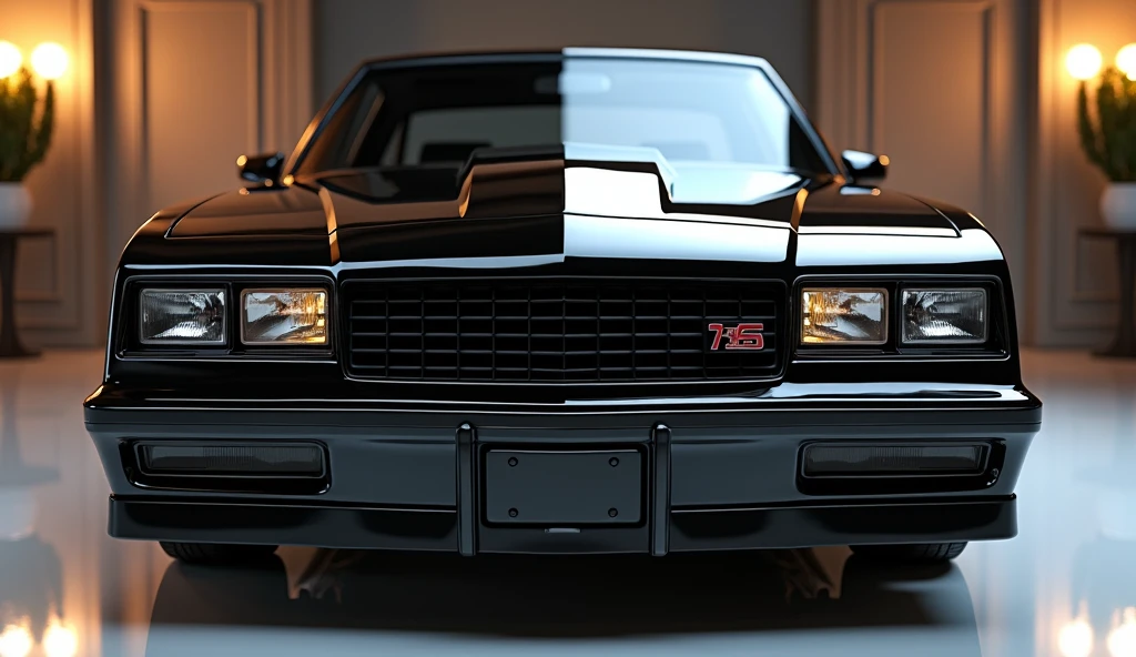 Create a 3d render classic design modified front end Chevrolet Monte ...