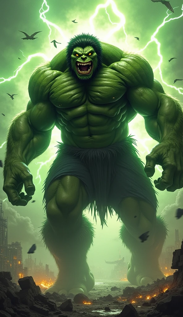 She hulk and monester beast merge into it and create big fusion yellow ...