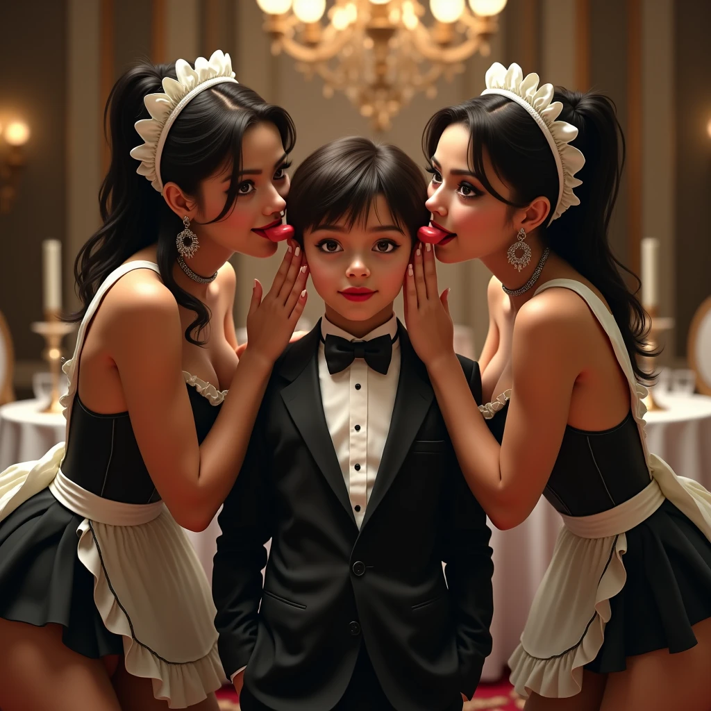 (masterpiece, High Quality , Detailed CG 8k Wallpaper),( Three very ...