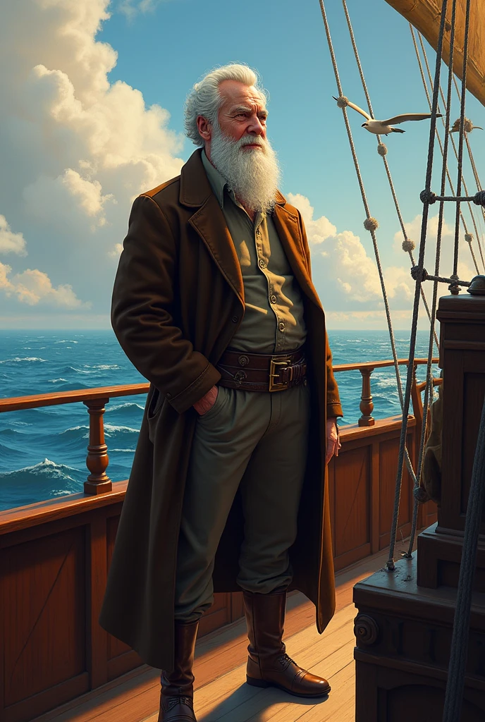 Uncle James on the ship - SeaArt AI