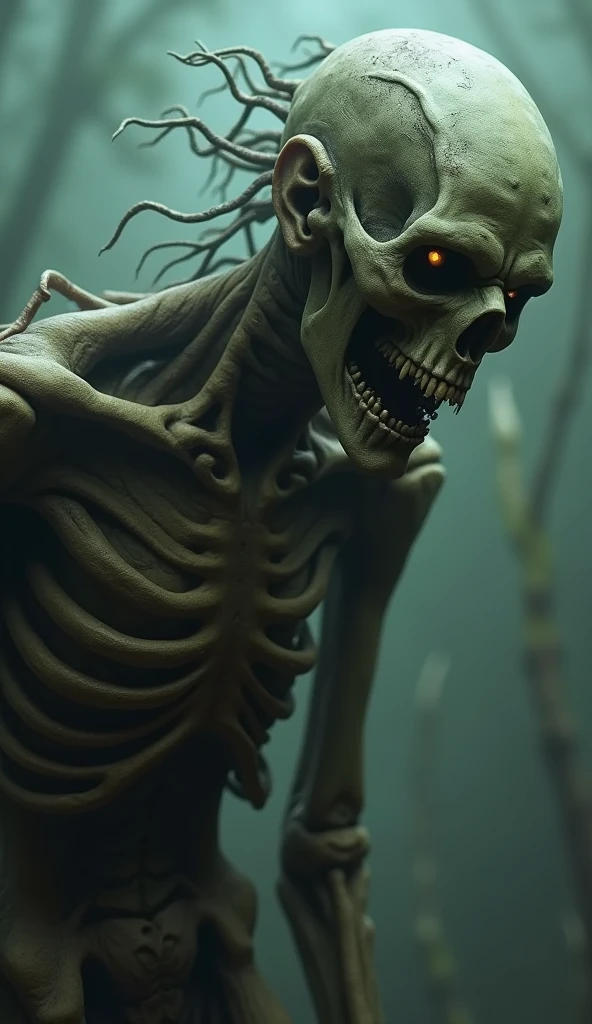 A horrifying creature known as the Dry Body , a figure from Brazilian ...