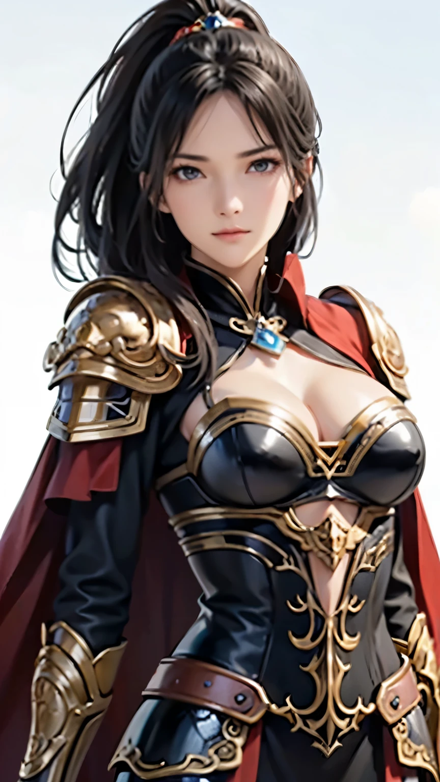 A close up of a woman in armor with a sword - SeaArt AI