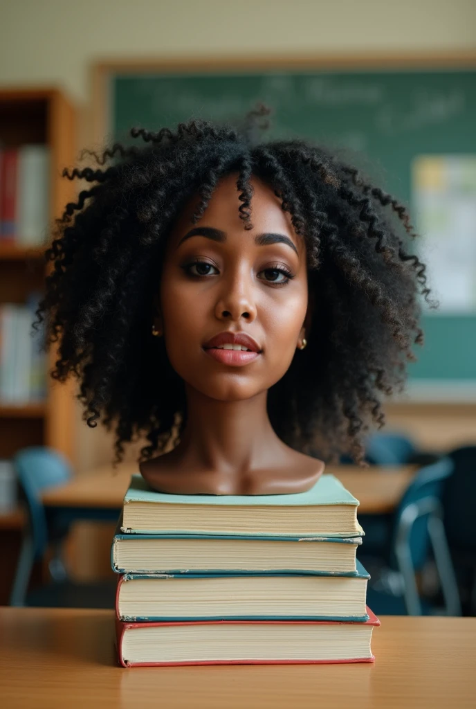 Photo of pretty 25 year old black woman's disembodied head sitting on ...