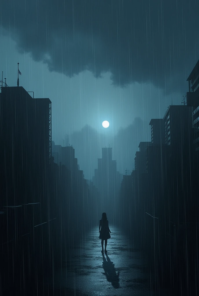 Give me some dark raining wallpapers - SeaArt AI