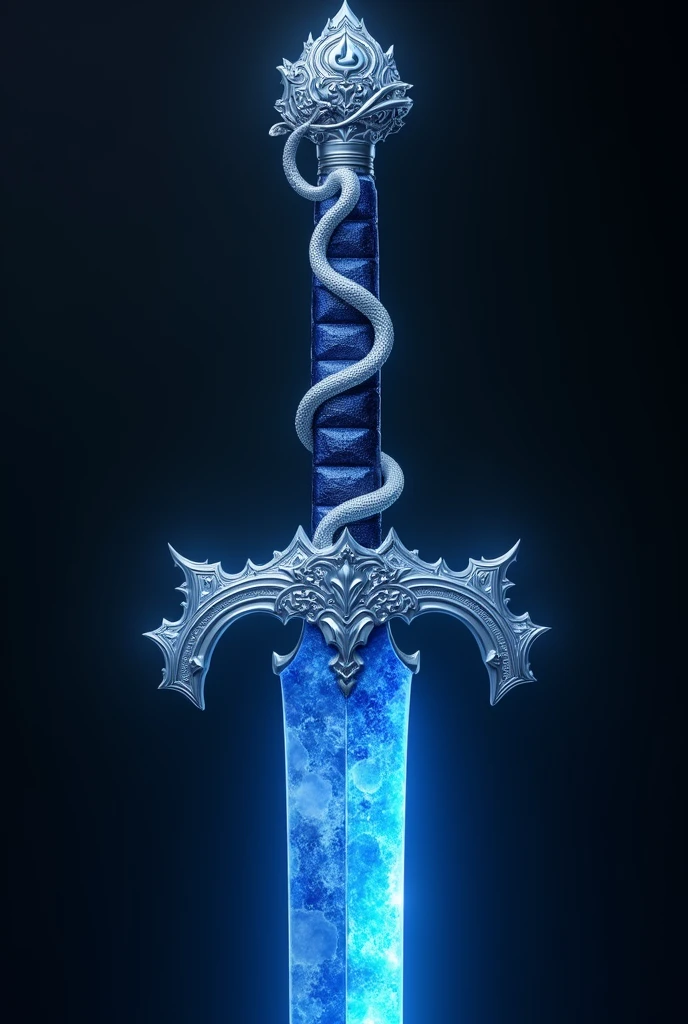 Nichirin sword shines brightly , forged in the rare mineral azurite ...