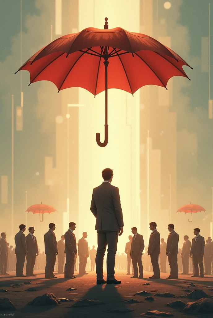 A single person standing tall, symbolizing individual dignity - SeaArt AI