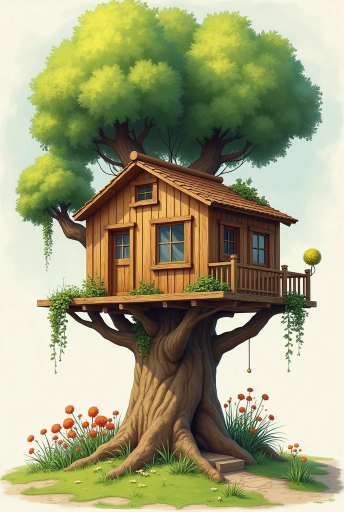 Design a tree house , with anthropometric parameters , the users will ...