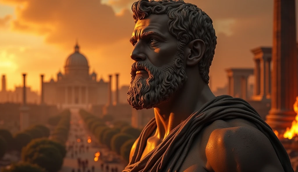 Stoic man in a proud pose . The character has an expression of pride ...