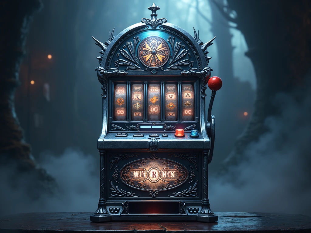 Make me a picture of a slot with a Silver Fang theme - SeaArt AI