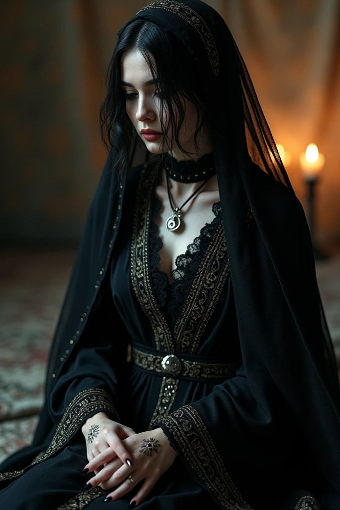 Muslim goth girl - SeaArt AI