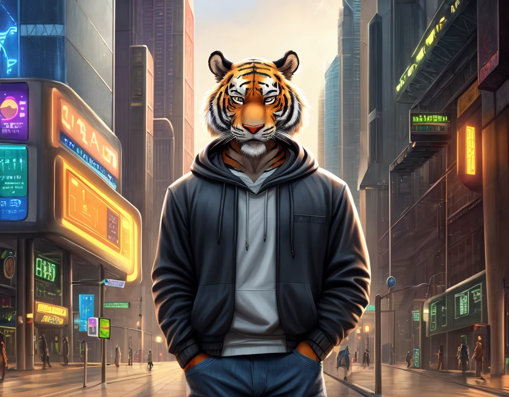 (photorealism1.2), bill from beastars, male anthropomorphic bengal ...
