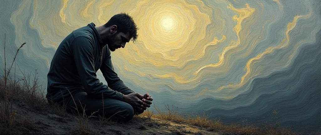 Vincent Van Goth style painting depicting depression - SeaArt AI