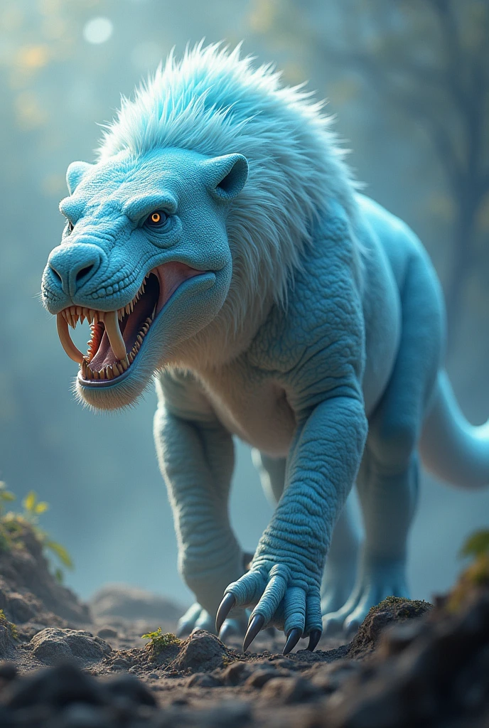Natural colors effect opalescent Prehistoric Smilodon is an extinct ...