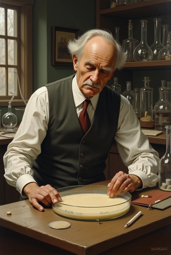 Penicillin by Alexander Fleming (1928) - SeaArt AI