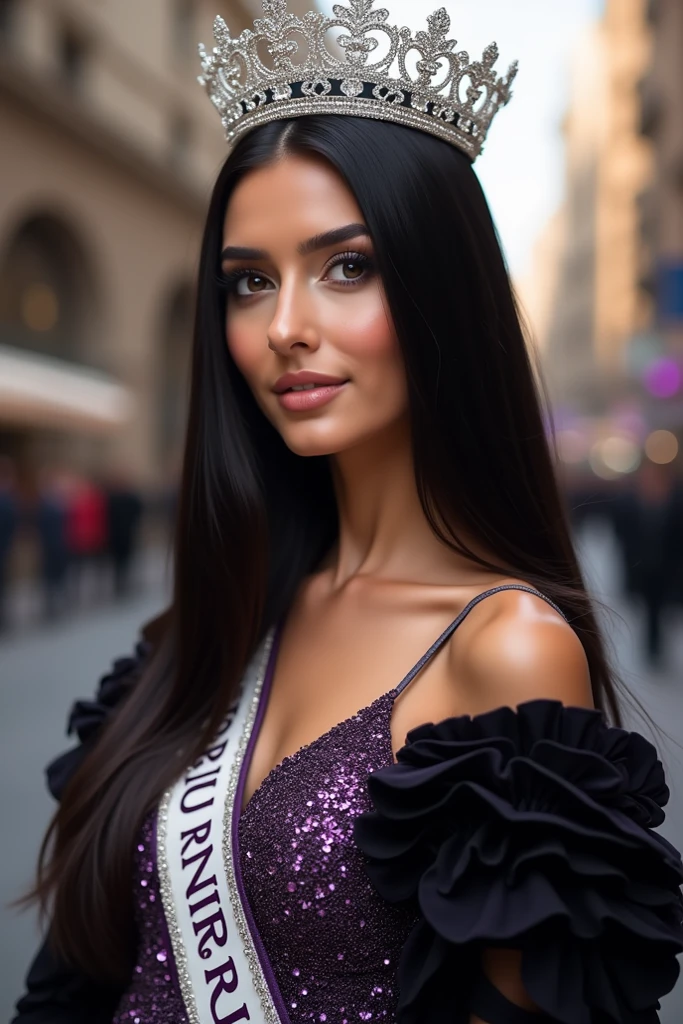 Miss Universe Armenia, Photoshoot, Wearing a Sparkling Crown - SeaArt AI