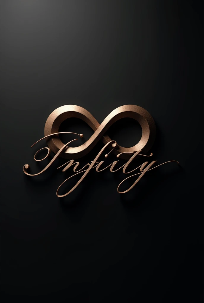 make 3d logo based on writing " infinity Kreasindo ", black background - SeaArt AI
