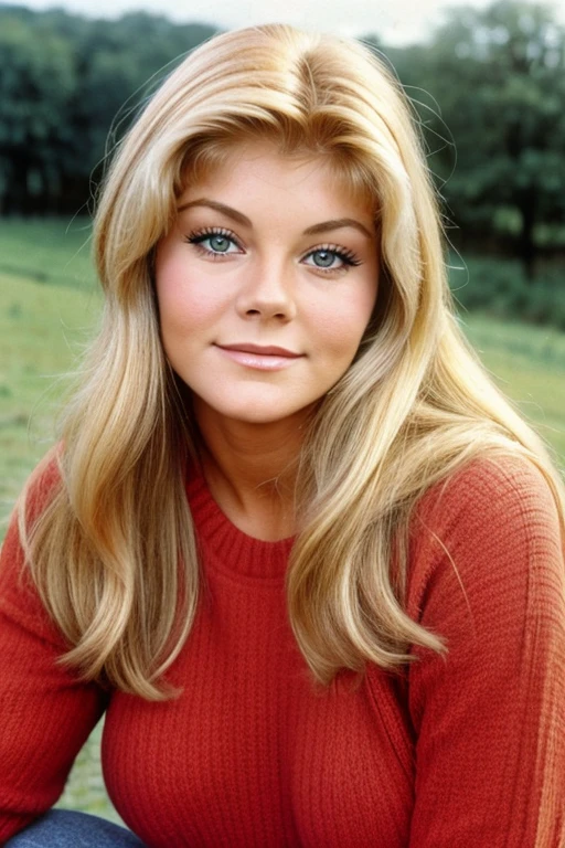 Medium view, of young aged, 19 year old, Audrey Landers, gilf - SeaArt AI
