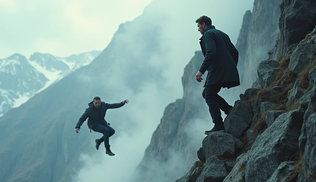 A man with a feeling of invincibility next to a defeatist mentality ...