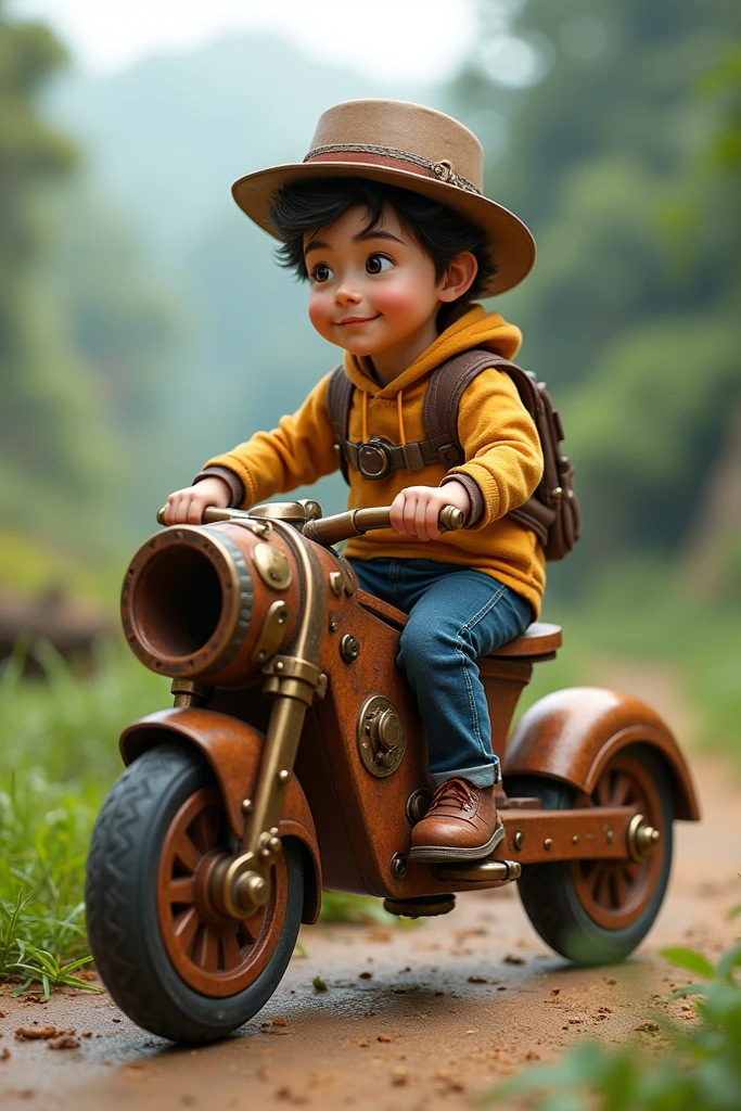 Cannon balance bike - SeaArt AI