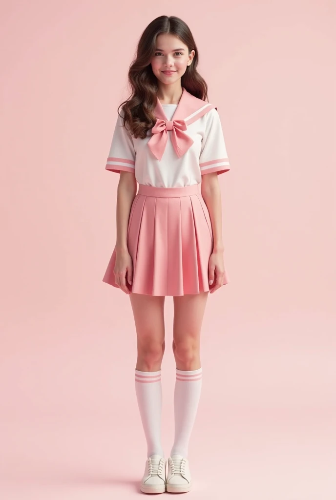 Hailee steinfeld in adorable pink school blouse and skirt with white ...