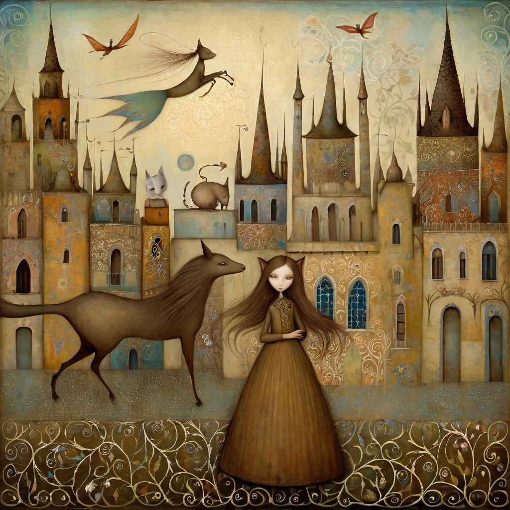 Craquelure, tempera, Fragmented composition oil textured art by Iren ...