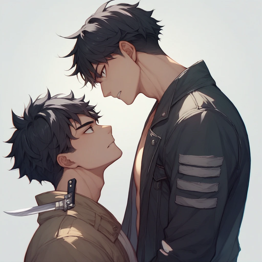 Rabbit、male、Personification、 black riders jacket、 red muffler - SeaArt AI