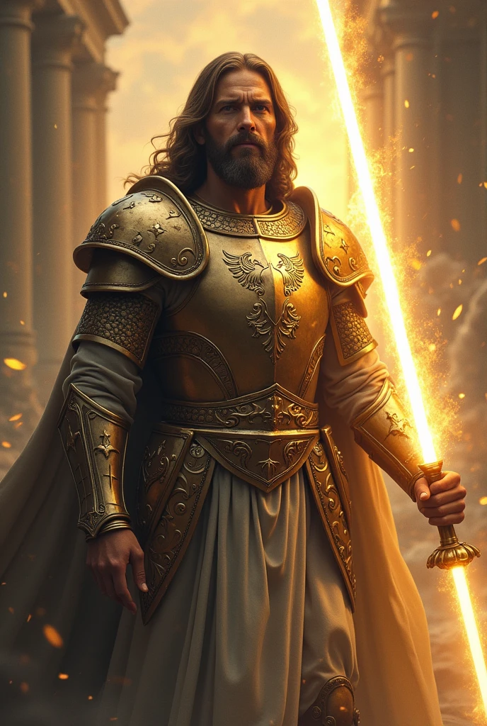 Describe Jesus Christ as having a greater , with armor , the divine ...