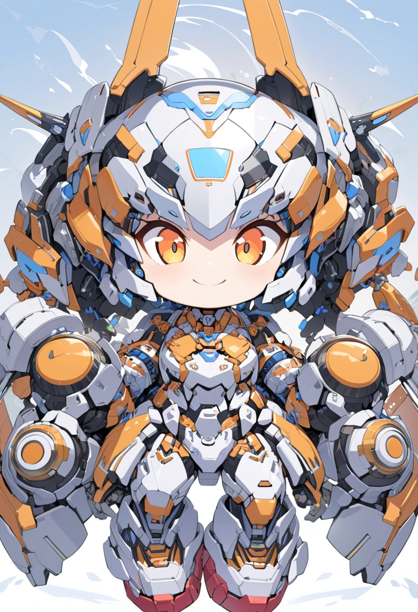 Chibi, super deformed, mecha, smile, cool pose, ultra detailed - SeaArt AI