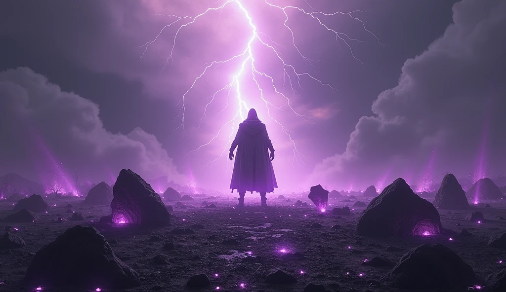 An expanded digital painting of a powerful figure standing in the ...