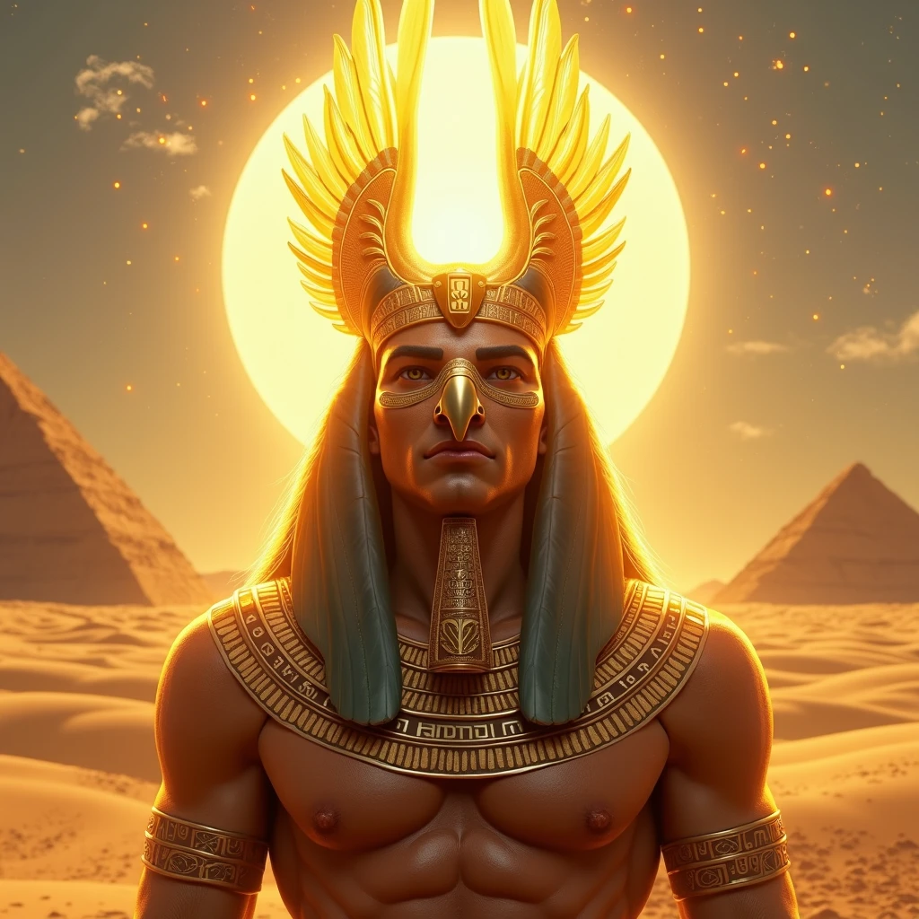 Photo realistic of Egyptian God Ra - SeaArt AI