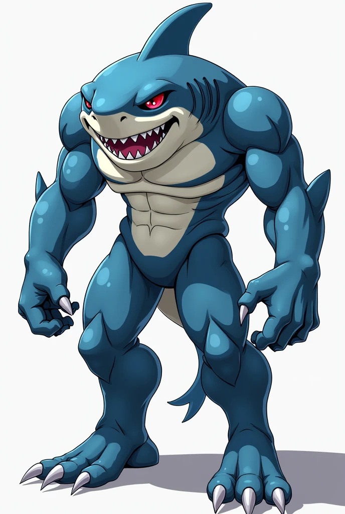 Humanoid shark ( anime style) (of 2 meters) (With an anime boy style ...