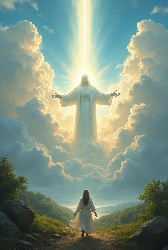 Religion with God in the Clouds - SeaArt AI