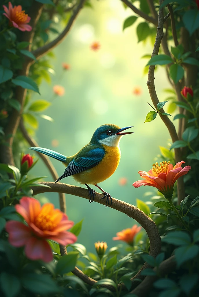 Singing bird songs - SeaArt AI