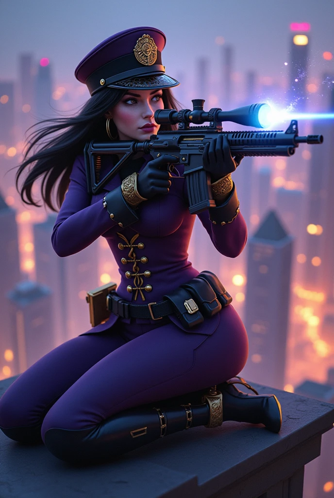 "Caitlyn is portrayed as a sharp-eyed, confident woman wearing a sleek ...