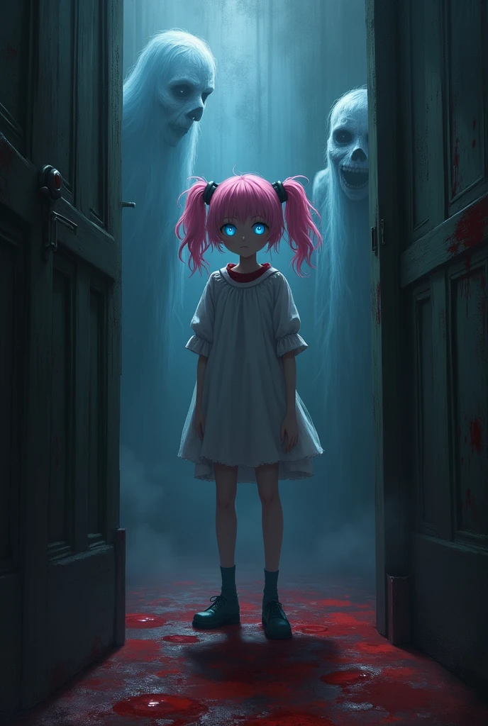 ALONE IN A HAUNTED ROOM。VERY SCARY BACKGROUND 。, with ghosts - SeaArt AI