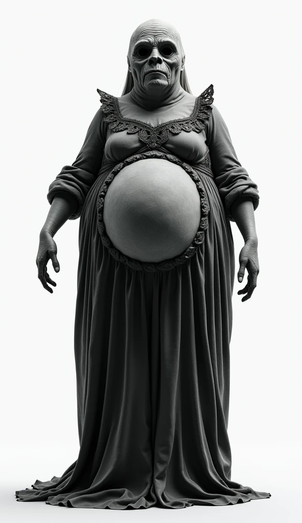 " Create a realistic photo of a 3D character (CGI) in a grotesque and ...
