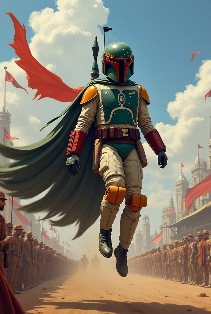 A realistic depiction of the Birdman Contest featuring Django Fett ...