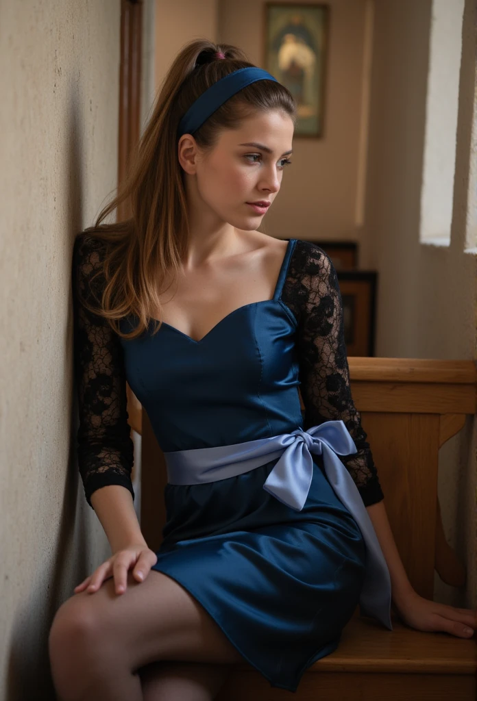 Young brunette german woman, beautiful eyes. long brown hair with ...